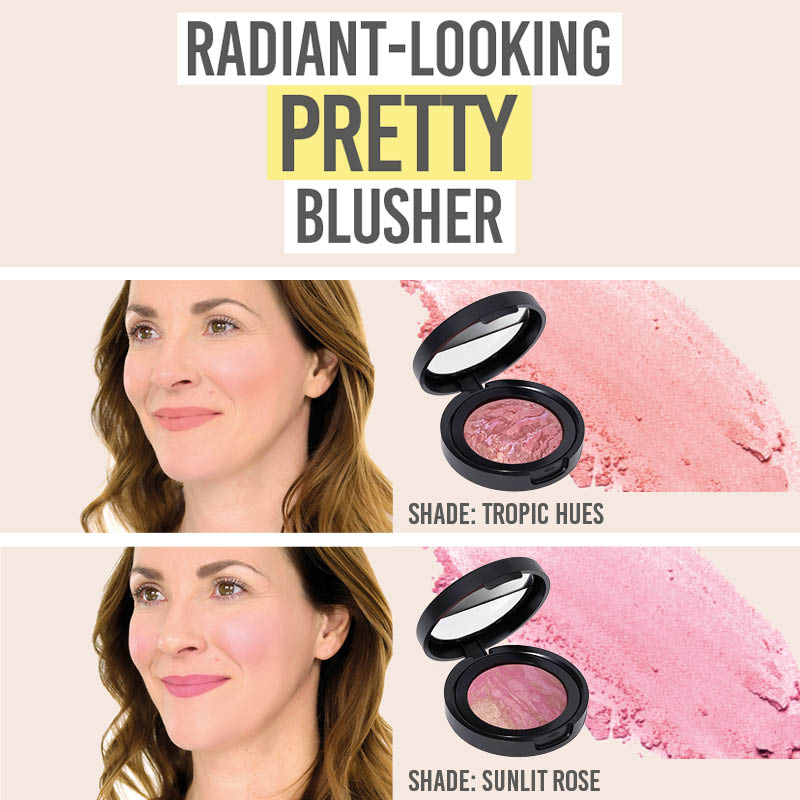 Laura Geller Baked Blush-n-Brighten in shades Tropic Hue & Sunlit Rose ...