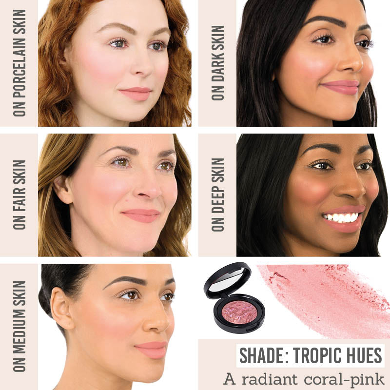 Laura Geller Baked Blush-n-Brighten in shades Tropic Hue & Sunlit Rose ...