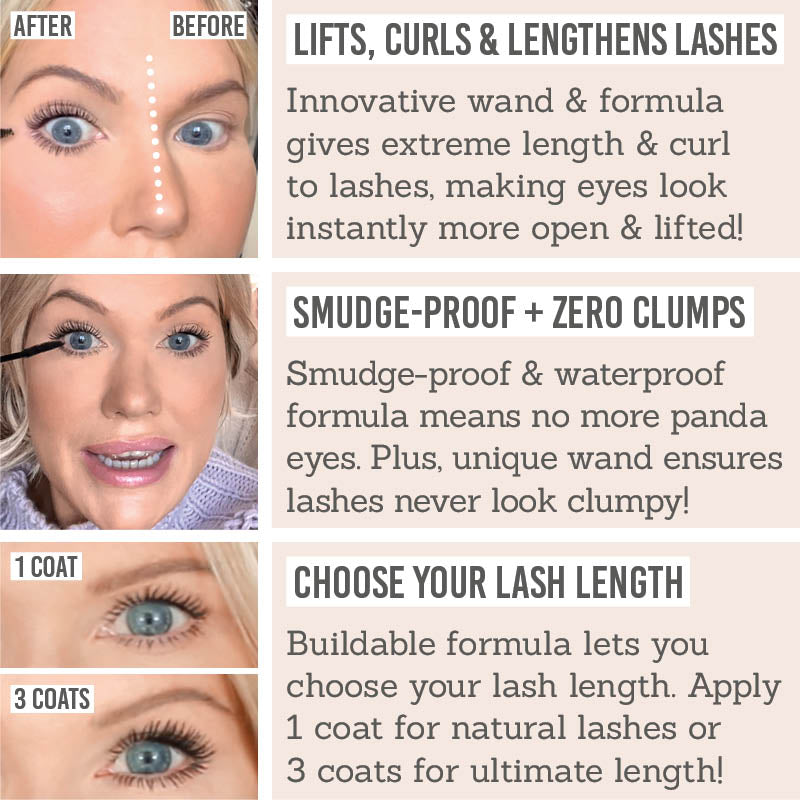 Love Katie Doe Eyes Eye Opening Mascara | 100% Smudge-Proof – Beauty ...