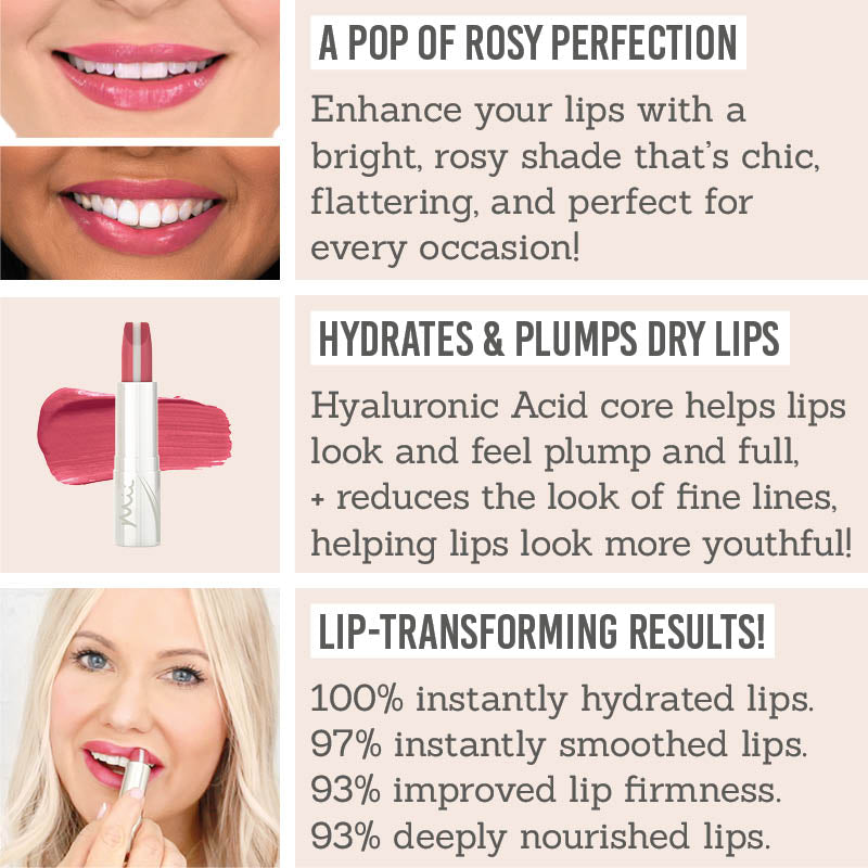 Mii Cosmetics HydraBoost Lip Lover Lipstick in Rosie Posie | Rosy ...
