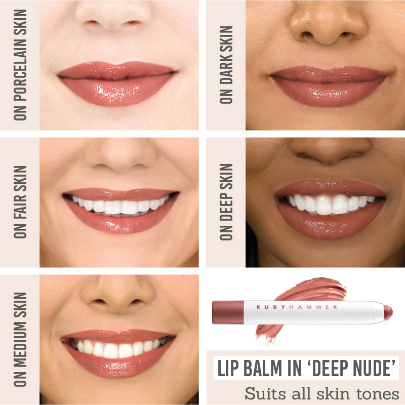 Ruby Hammer Lip Serum Balm in Deep Nude | Ultimate Chic Nude – Beauty ...