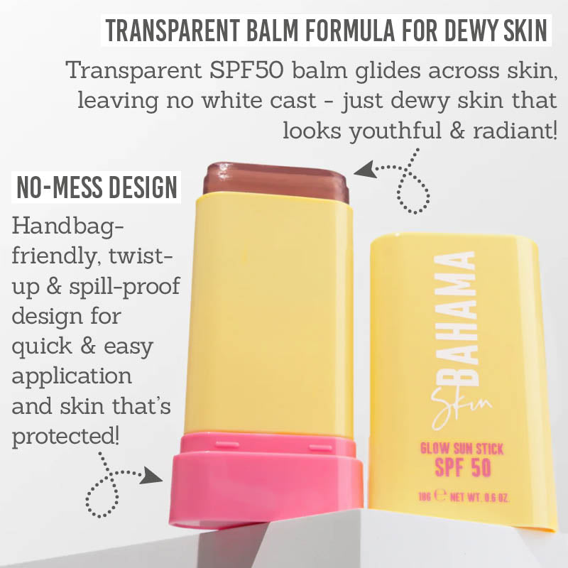 SOSU Bahama Skin Glow Sun Stick SPF50 | For Glowy Protected Skin ...