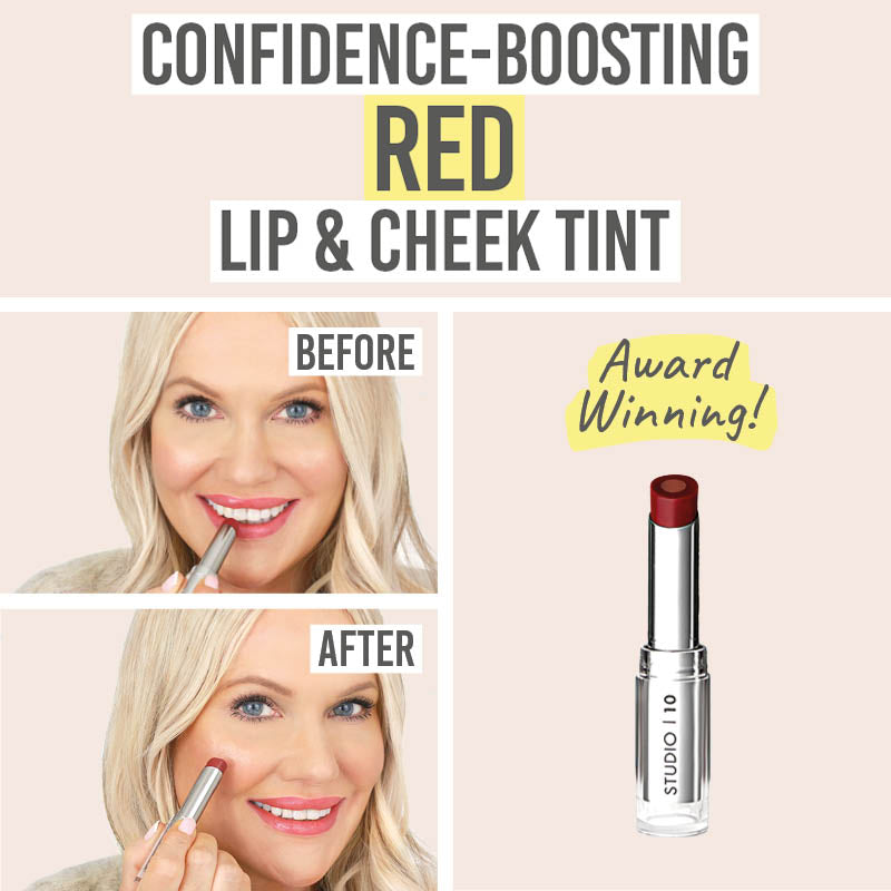 Studio 10 Wake Up & Glow Lip & Cheek Tint | EmpoweRED poppy – Beauty ...